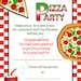 INSTANT DOWNLOAD - Printable Pizza Party - Food Cards - Place Cards ...