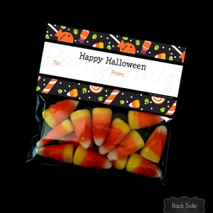 INSTANT DOWNLOAD Hey Boo Ghost Halloween Treat Bag Toppers Printable ...