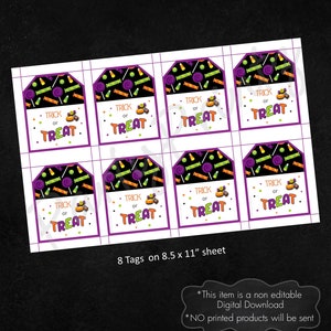 INSTANT DOWNLOAD Printable Tags Happy Halloween Cookie Treat Tags Pdf ...