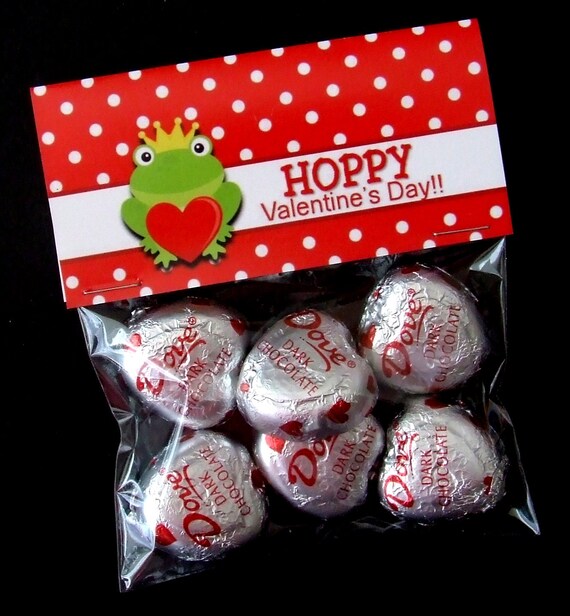 INSTANT DOWNLOAD - Printable Valentine Treat Bag Toppers - Hoppy ...