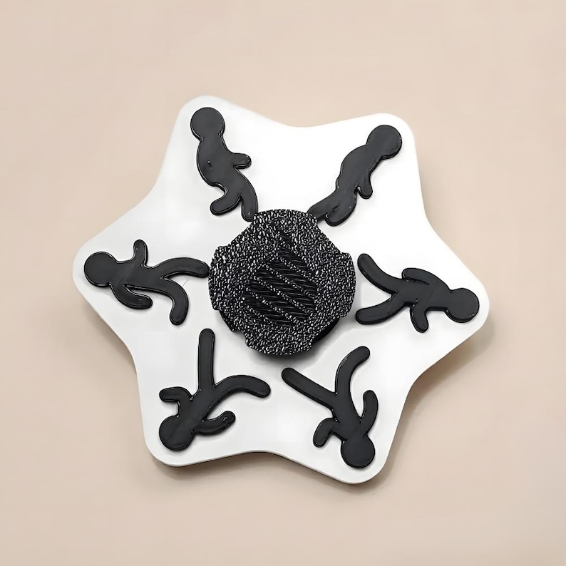 Zoetrope Spinner Stickman Animation Optical Illusion Fidget Spinner ...