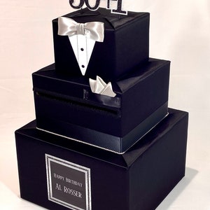 GENTLEMAN Themed Gift Card Box for Birthday Celebration - Etsy