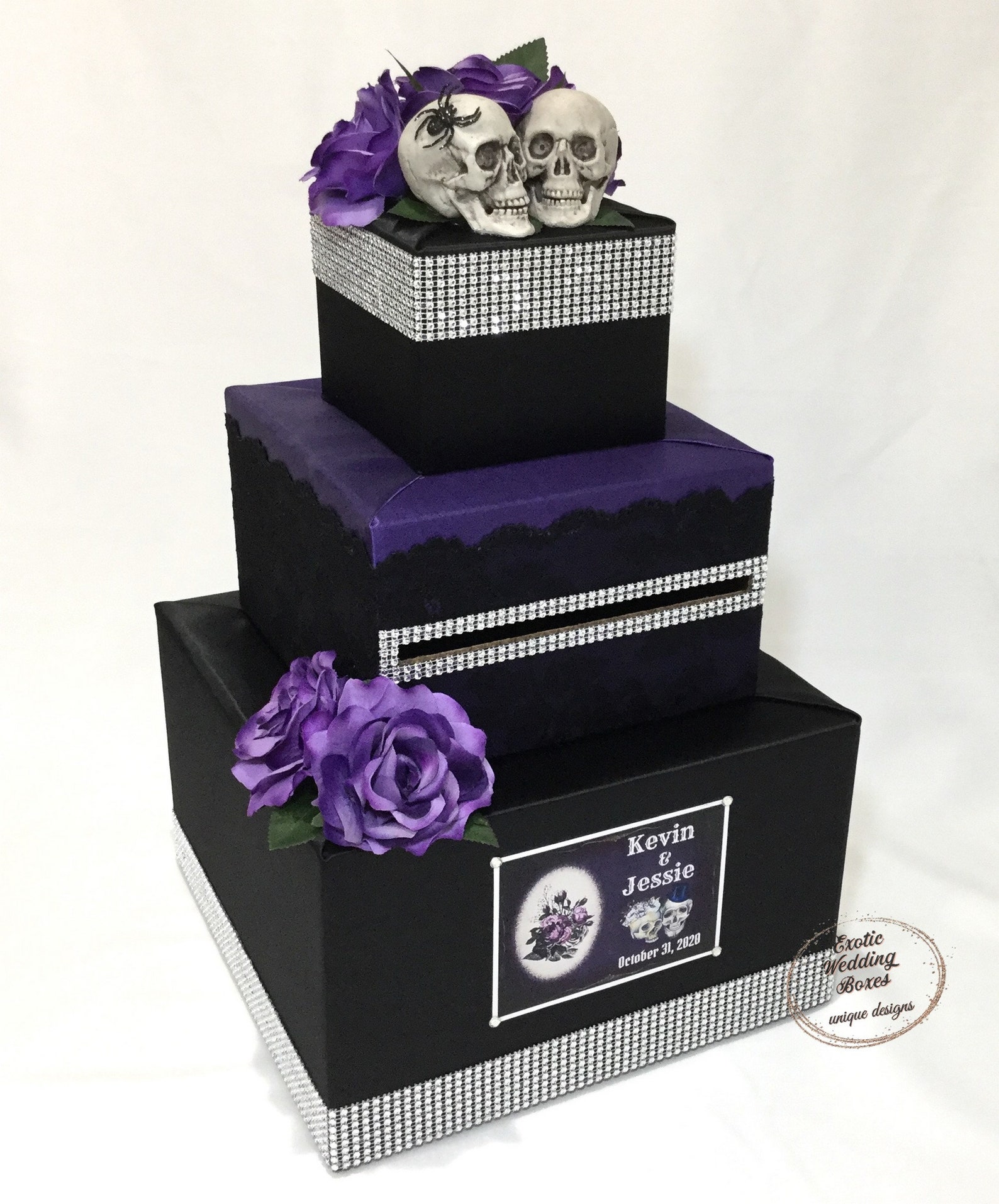 Halloween Theme Party -gothic Weddign Card Box - Etsy