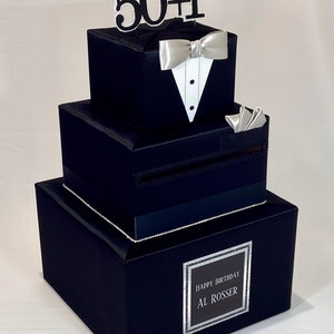 GENTLEMAN Themed Gift Card Box for Birthday Celebration - Etsy
