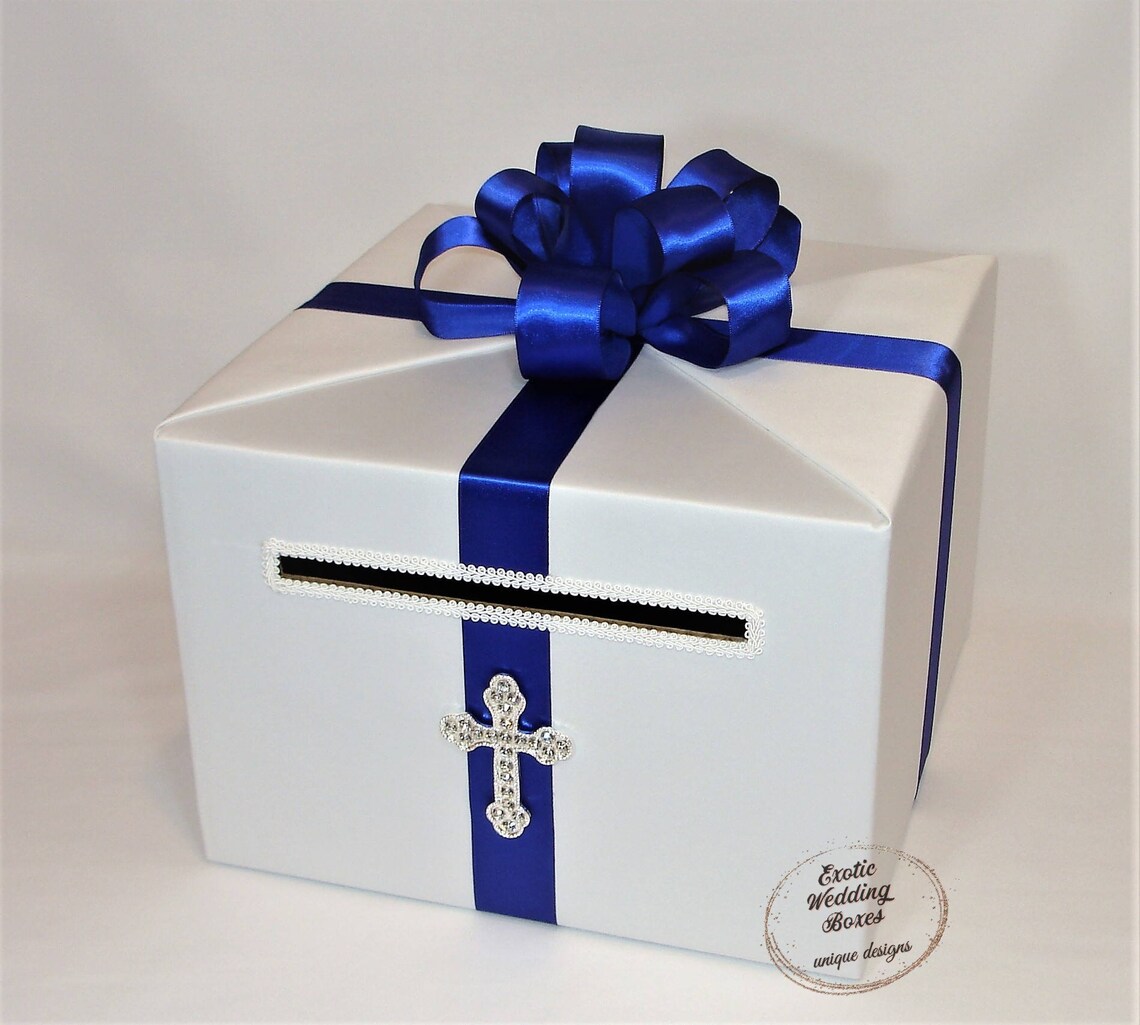 Card Box/ Card Holder for Baptism Christeningholy | Etsy