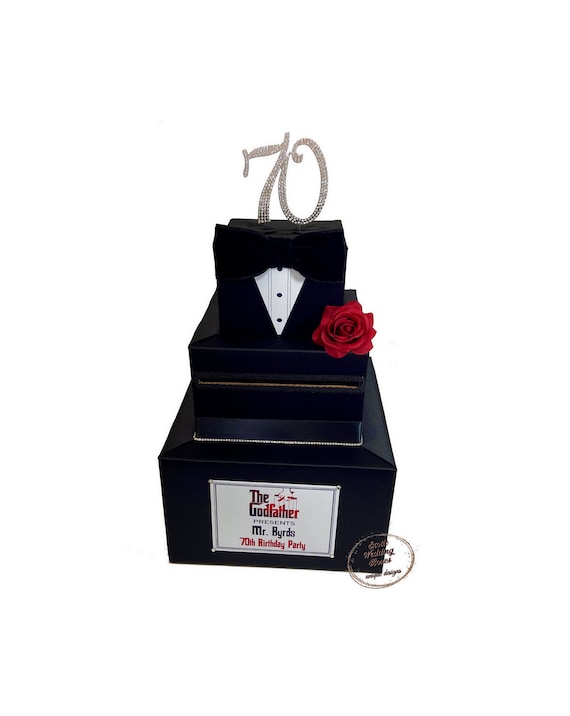 The Godfather Themed Card Box Gentleman Themed Party Tuxedo | Etsy