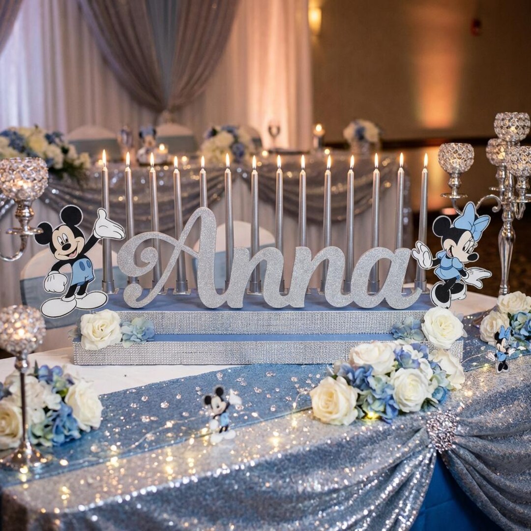Mickey & Minnie Disney Candelabra – Sweet 16, Quinceañera, Bat Mitzvah ...