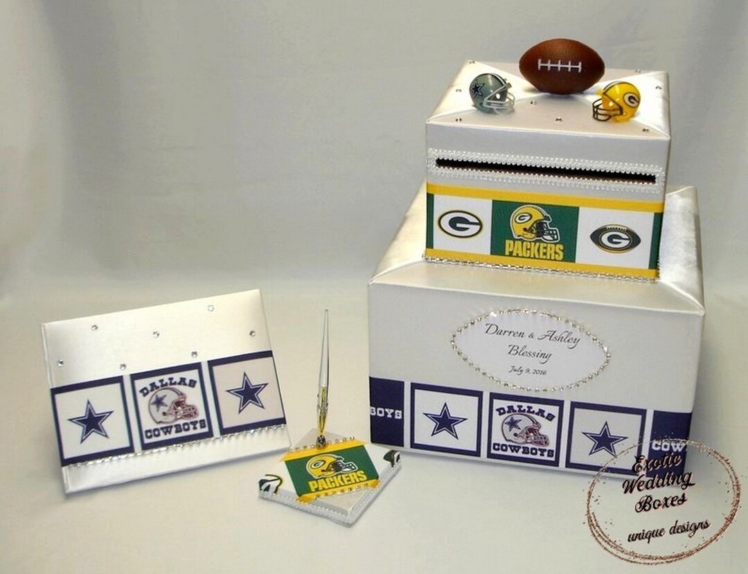 Sport Theme Card Box and Matching Guest Book and Pen-any Sport Team - Etsy