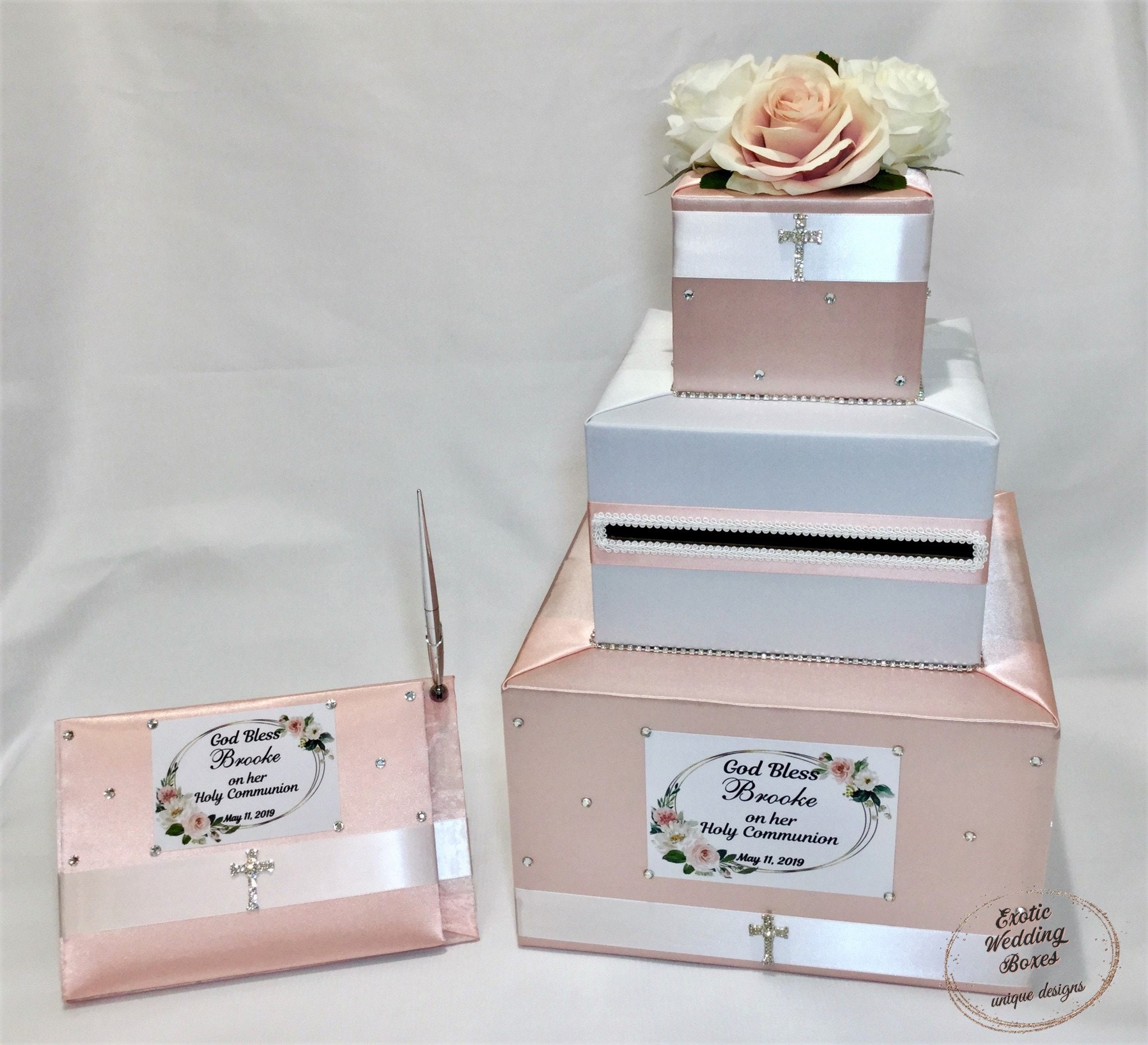 Holy Communion, First Communion, Baptism, Christening Card Box and ...
