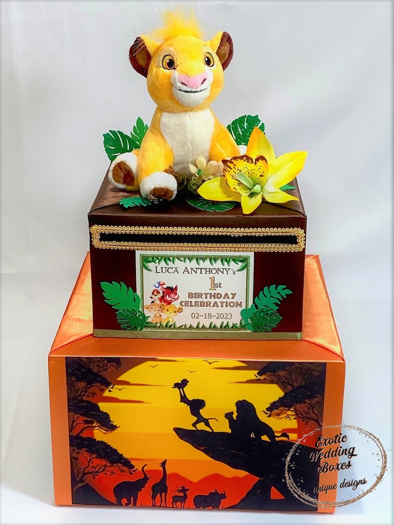THE LION KING Themed Card Box for Baby Showers, Birthdays - Etsy