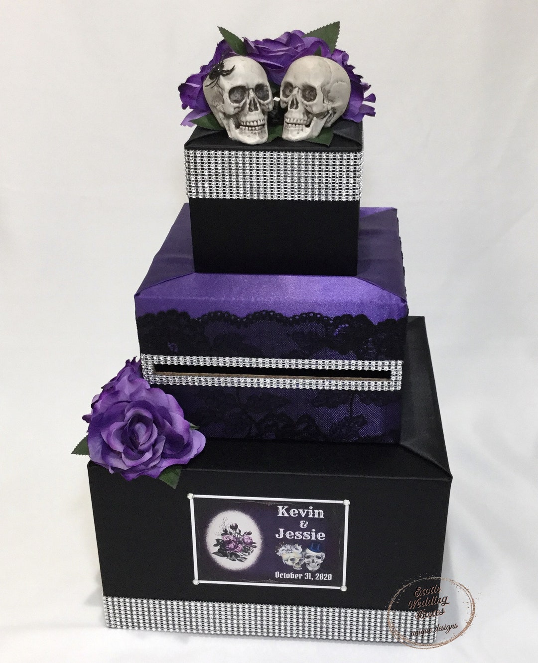 Halloween Theme Party -gothic Weddign Card Box - Etsy