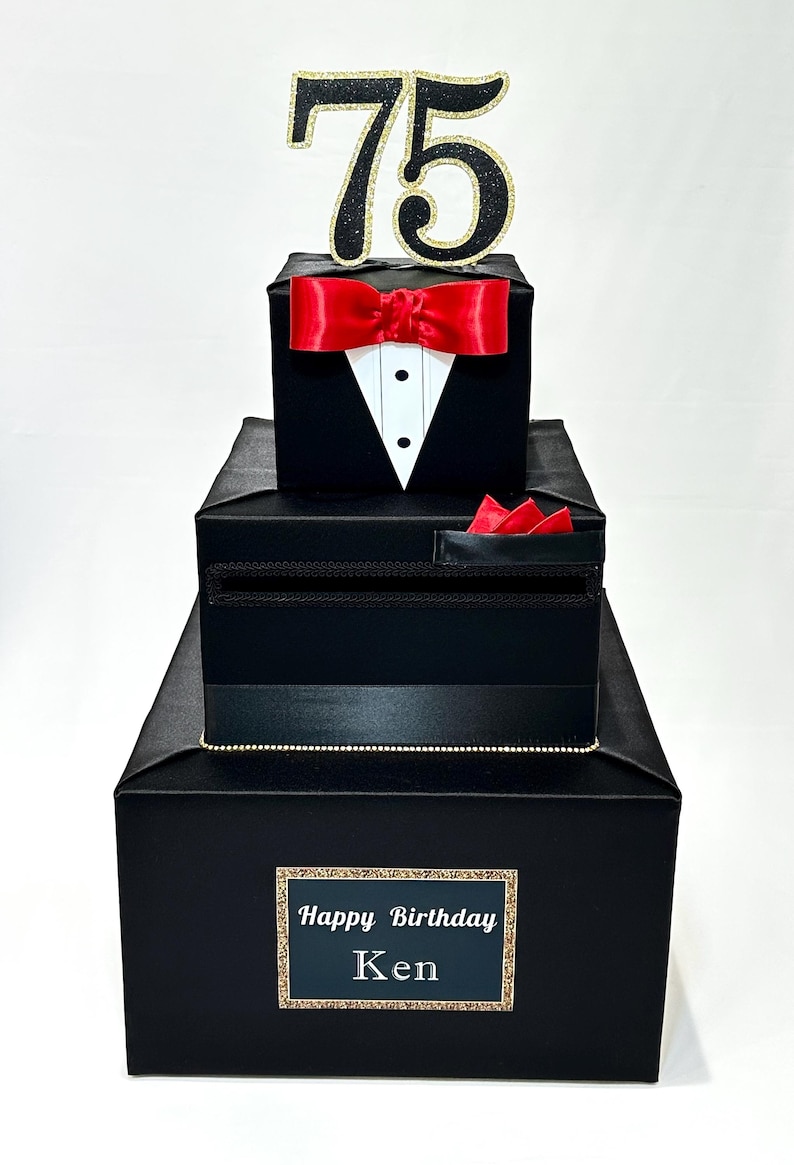 Gentleman Gift Card Box – Birthday Card Holder, Elegant Party ...