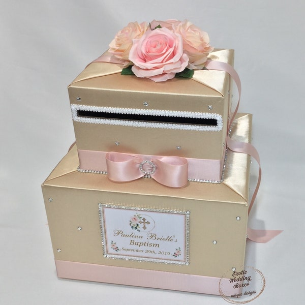 Baptism Card Box - Etsy