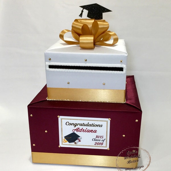 Custom Card Box Graduation - Etsy