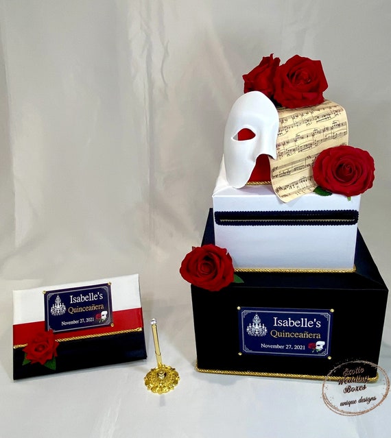The Phantom of the Opera Themed Card Box and Guest Book - Etsy