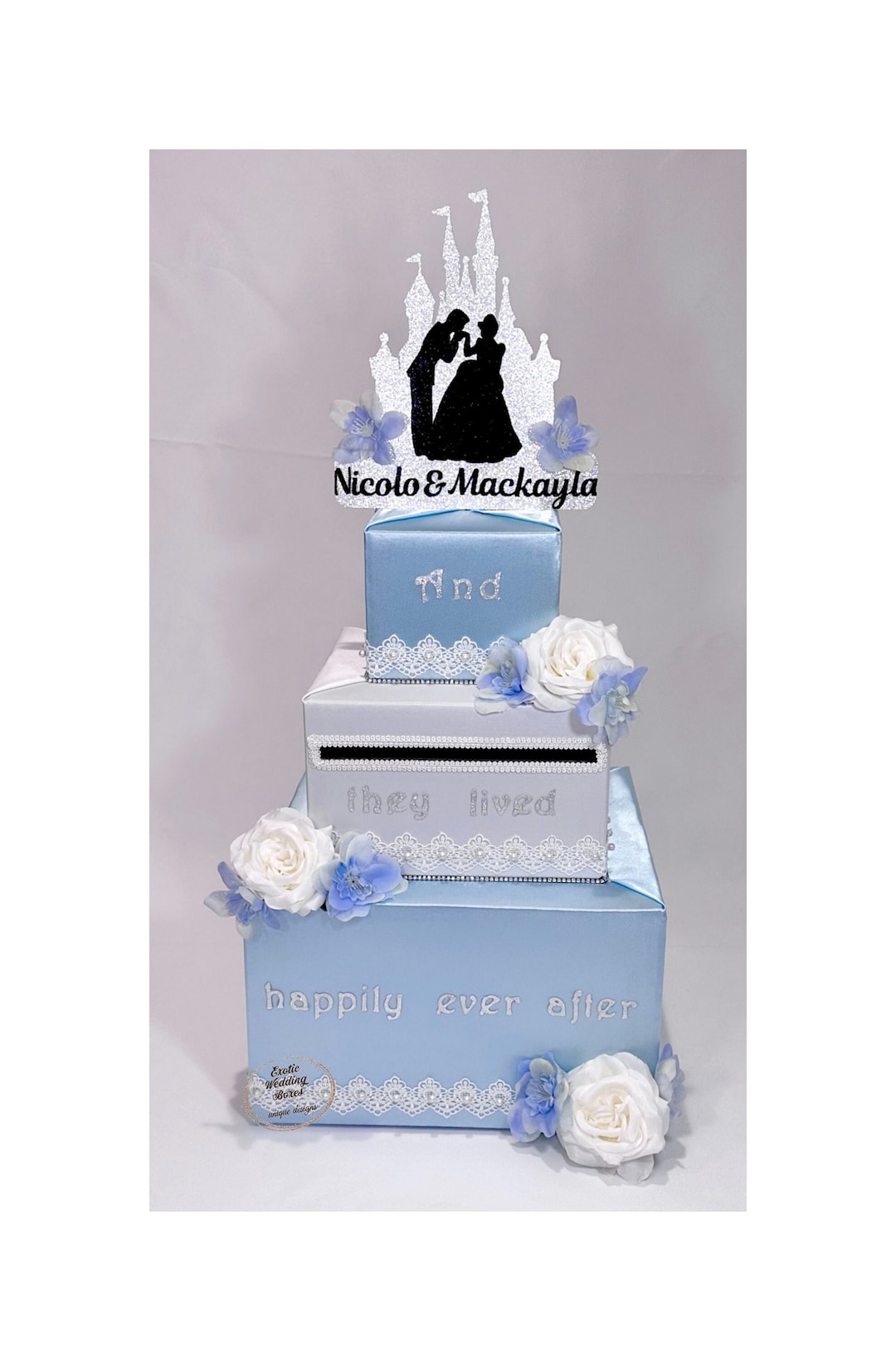 CINDERELLA Themed Card Box, Cinderella Wedding, Cinderella Quinceanera ...