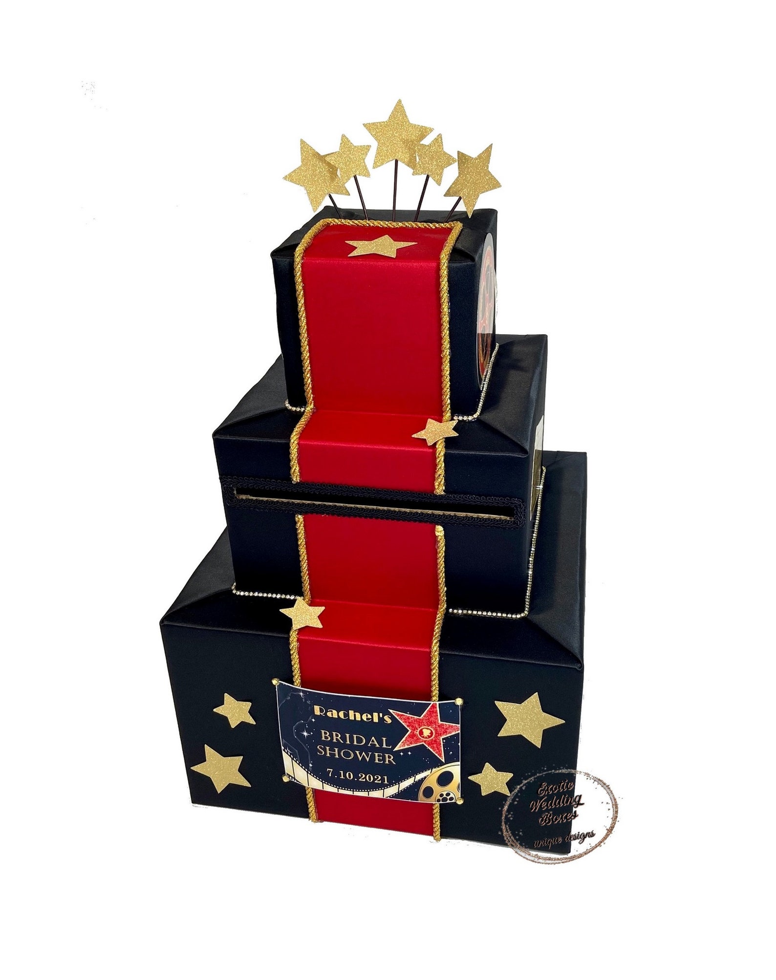 Hollywood Themed Card Box for Any Hollywood Themed Party - Etsy