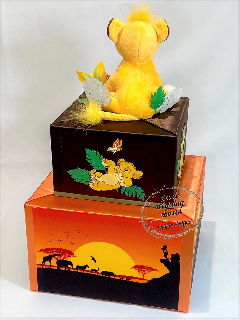 THE LION KING Themed Card Box for Baby Showers, Birthdays - Etsy