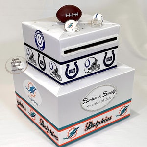 FOOTBALL Themed Card Box -TEAM of Your Choice - Etsy