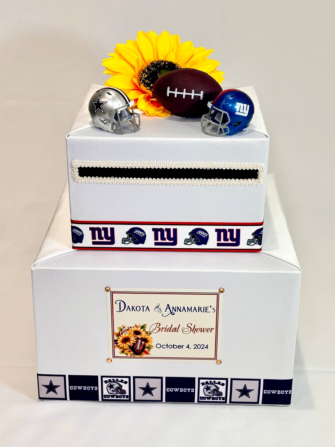 FOOTBALL Themed Card Box for ANY Special Occasion ( Any Team by Request ...