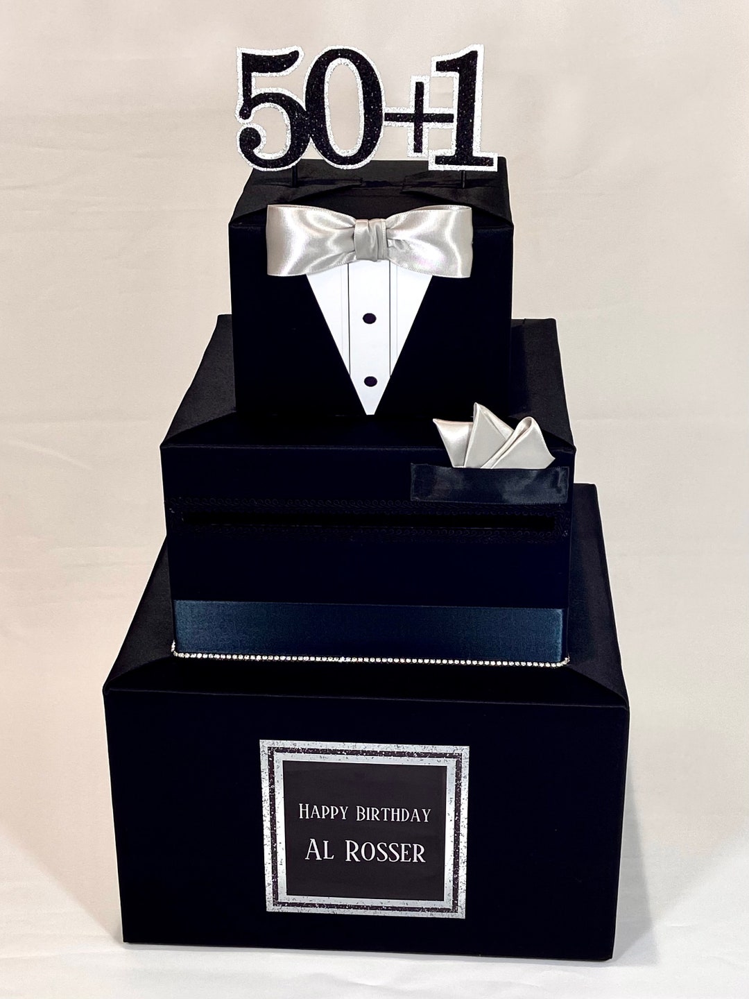 GENTLEMAN Themed Gift Card Box for Birthday Celebration - Etsy