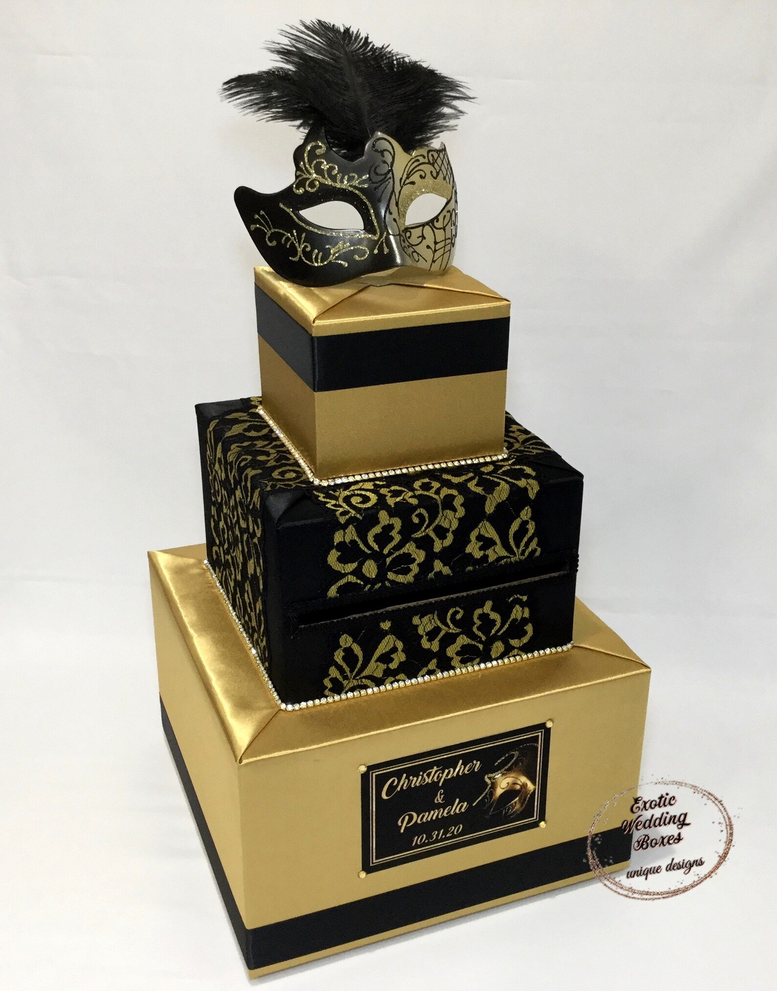 Masquerade Theme Card Box any Colors - Etsy