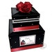 Black and Red Card Box- Red Roses, Rhinestone Accents - Etsy
