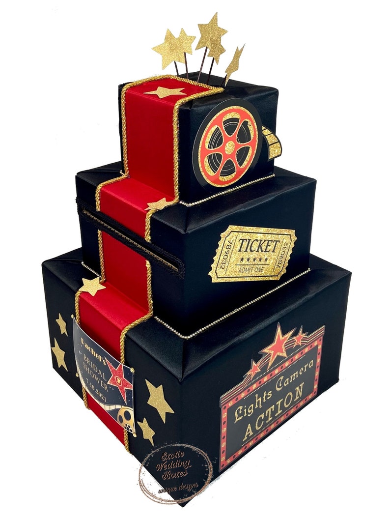 Hollywood Themed Card Box for Any Hollywood Themed Party - Etsy