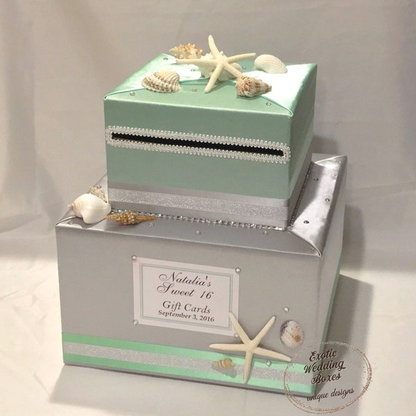 2 Tier Card Box - Etsy