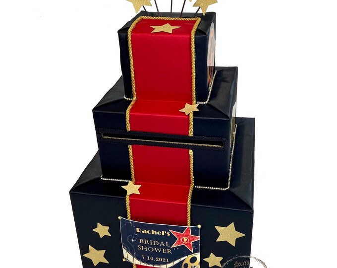 Hollywood Theme Card Box / Guest Book With Pen - Etsy