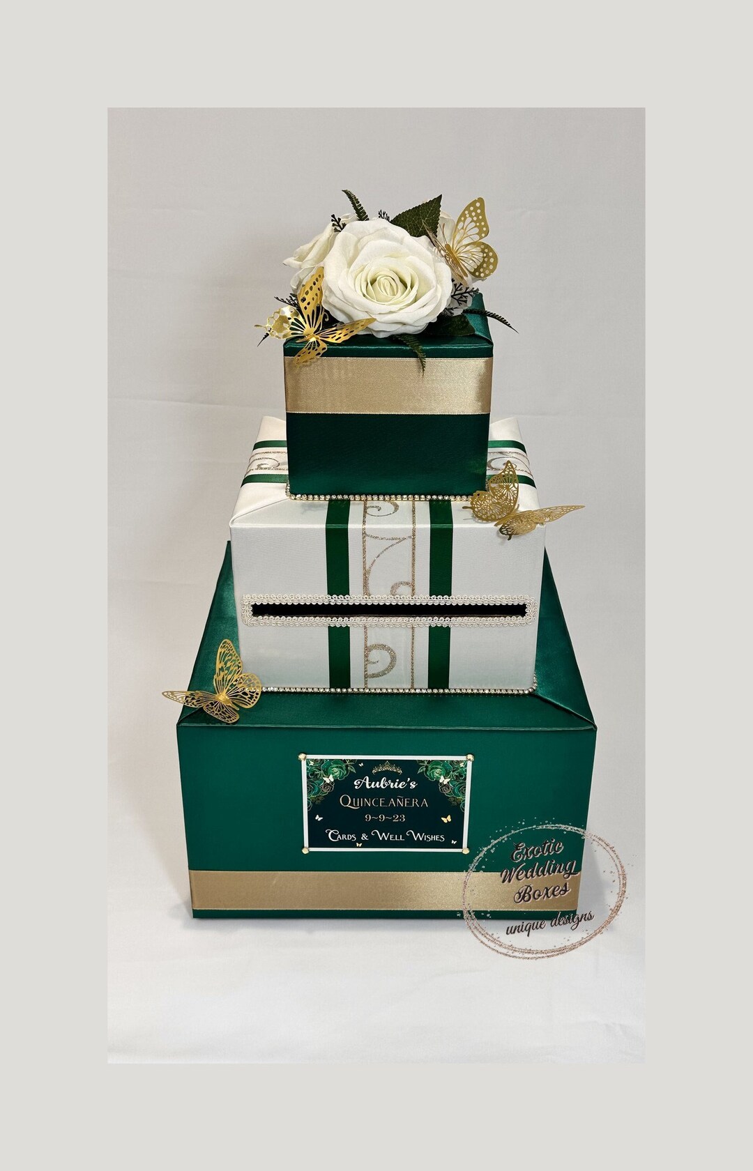 Enchanted Forest, Butterfly Themed Card Box - Etsy