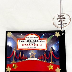 Hollywood Theme Card Box / Guest Book With Pen - Etsy