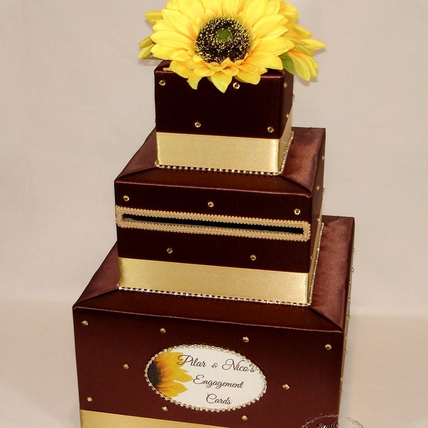 Sunflower Card Box - Etsy