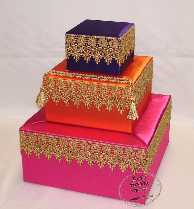 Moroccan Theme Card Box Jewel Tone Colors - Etsy India