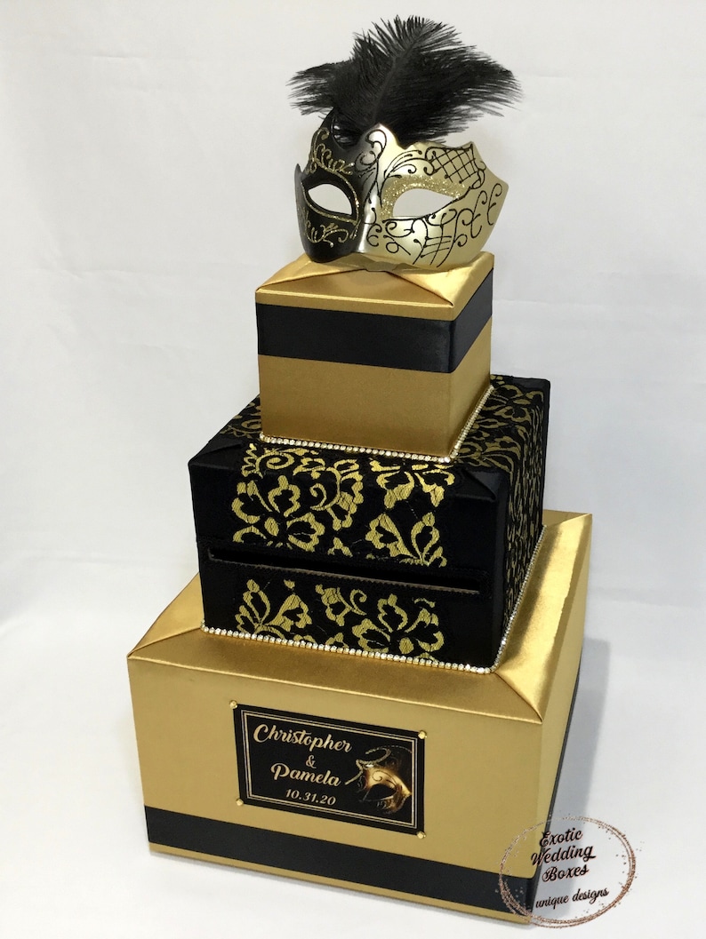 Masquerade Theme Card Box any Colors | Etsy