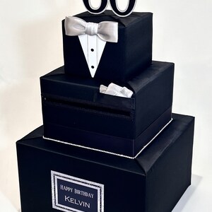 GENTLEMAN Themed Gift Card Box for Birthday Celebration - Etsy