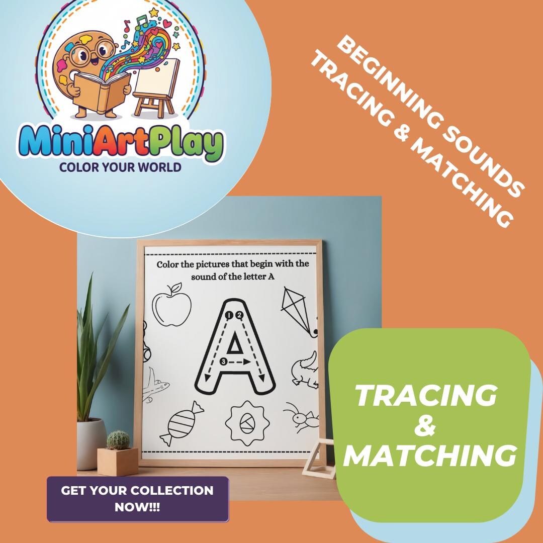 Beginning Sounds Worksheets | Tracing & Matching Phonics Printable by ...