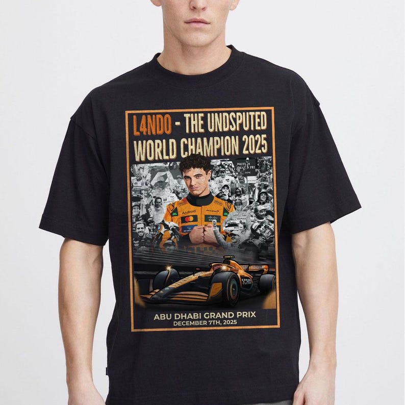 Lando Norris WDC 2025 | F1 Champion PNG SVG Bundle (digital Download ...