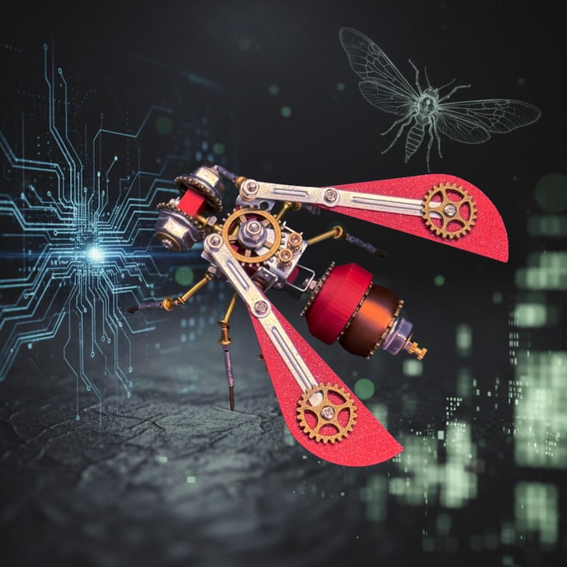 Gear Raider Steampunk Mechanical Bee Model Kit – DIY Metal Assembly ...