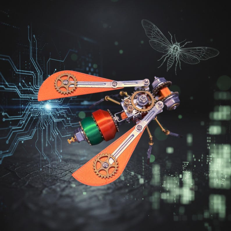 Gear Raider Steampunk Mechanical Bee Model Kit – DIY Metal Assembly ...