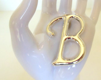 Initial Brooch - Etsy