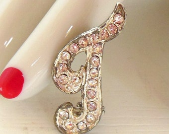 Initial T Brooch - Etsy