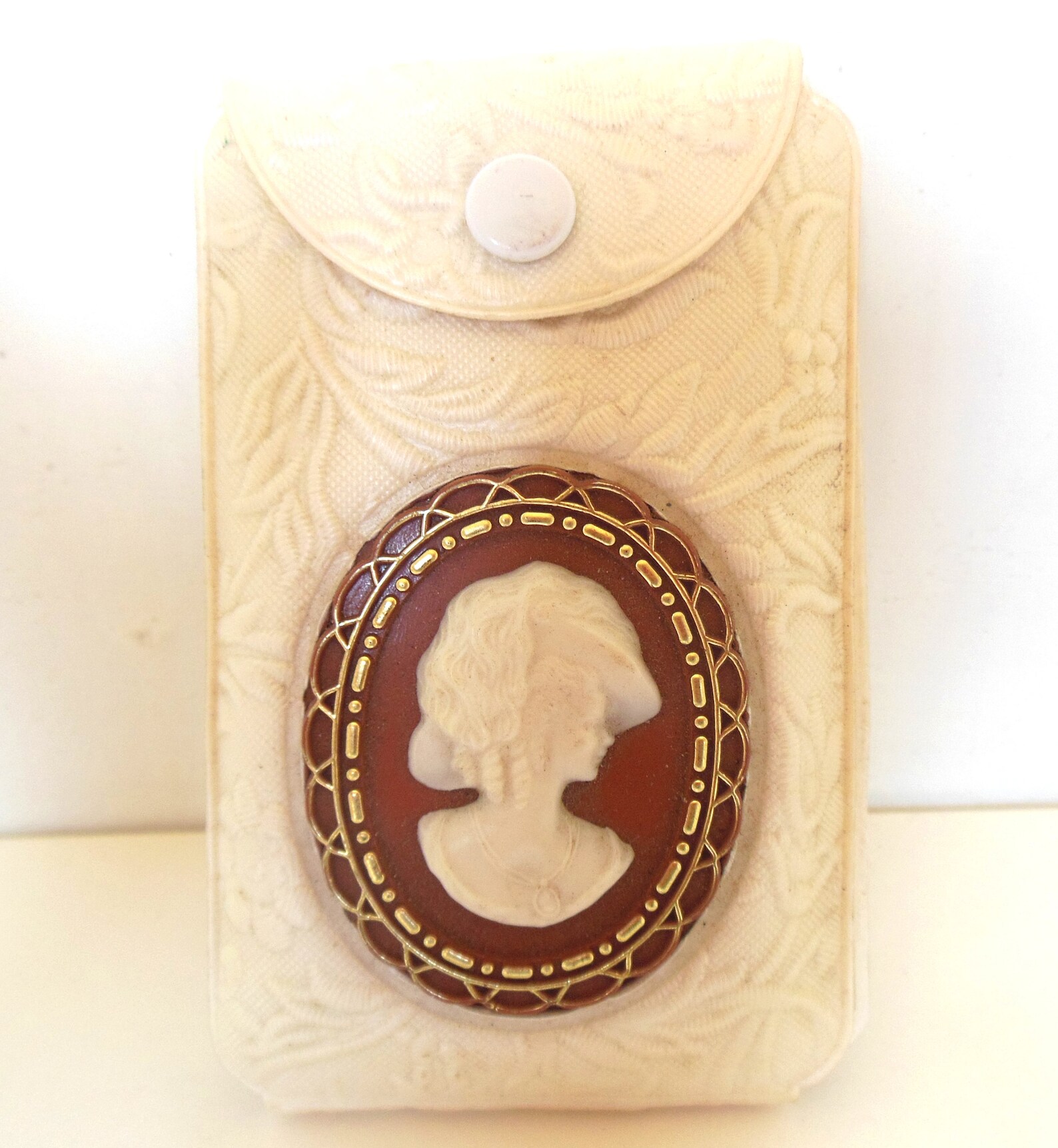 Vintage Purse Compact Cameo Mirror Comb Plastic England - Etsy