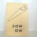 Vintage Picture Flash Card Saw Large 8 by 5 1/2 Paper Ephemera 1950's ...
