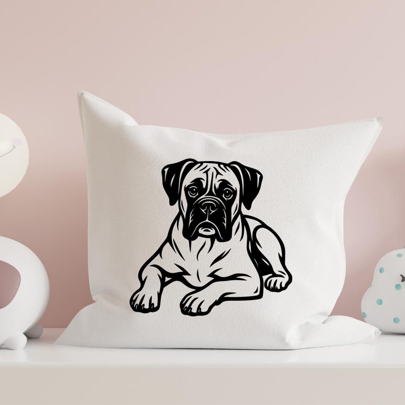 Boxer Dog SVG Bundle | Boxer Clipart PNG Dxf PDF | Cricut and Laser ...