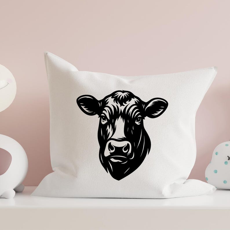 Angus Cow SVG Bundle | 30 Farm Animal Silhouette Files | Cow Clipart ...