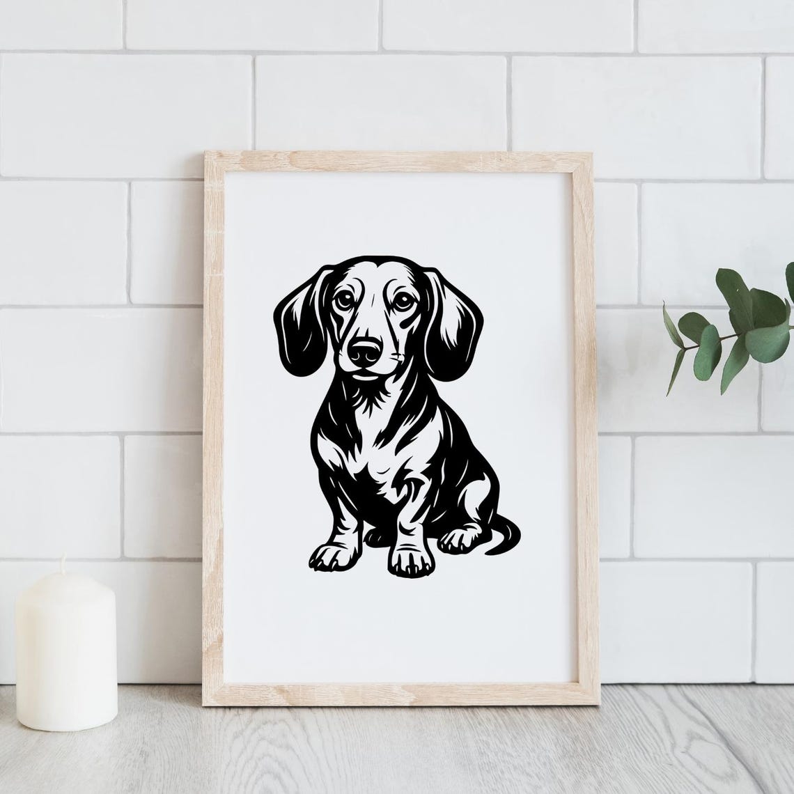 Dachshund SVG Bundle | 40 Dog Clipart Set, Wiener Dog Vector, PNG Dxf ...