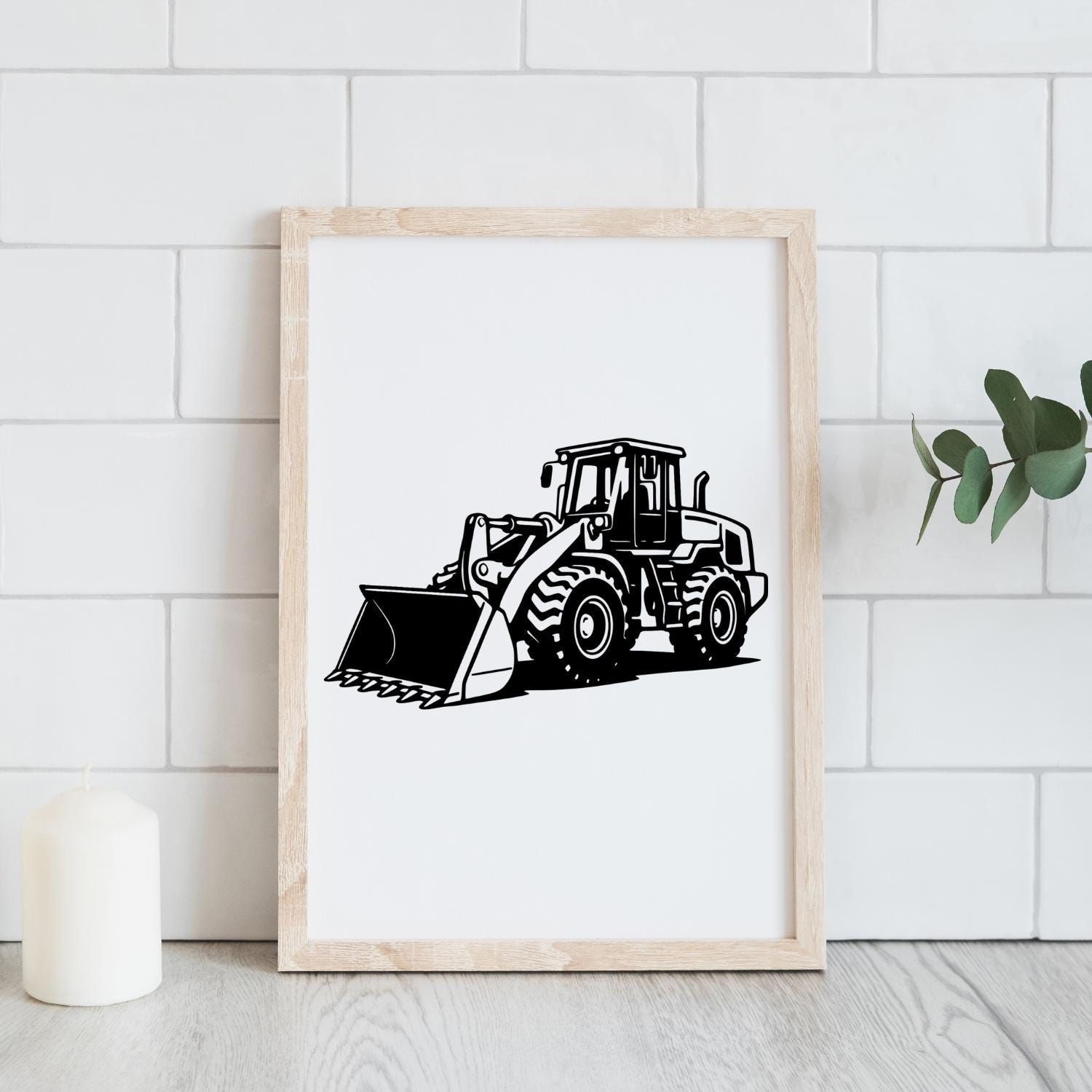 Construction Truck SVG Bundle | 40 Heavy Equipment Clipart | Excavator ...
