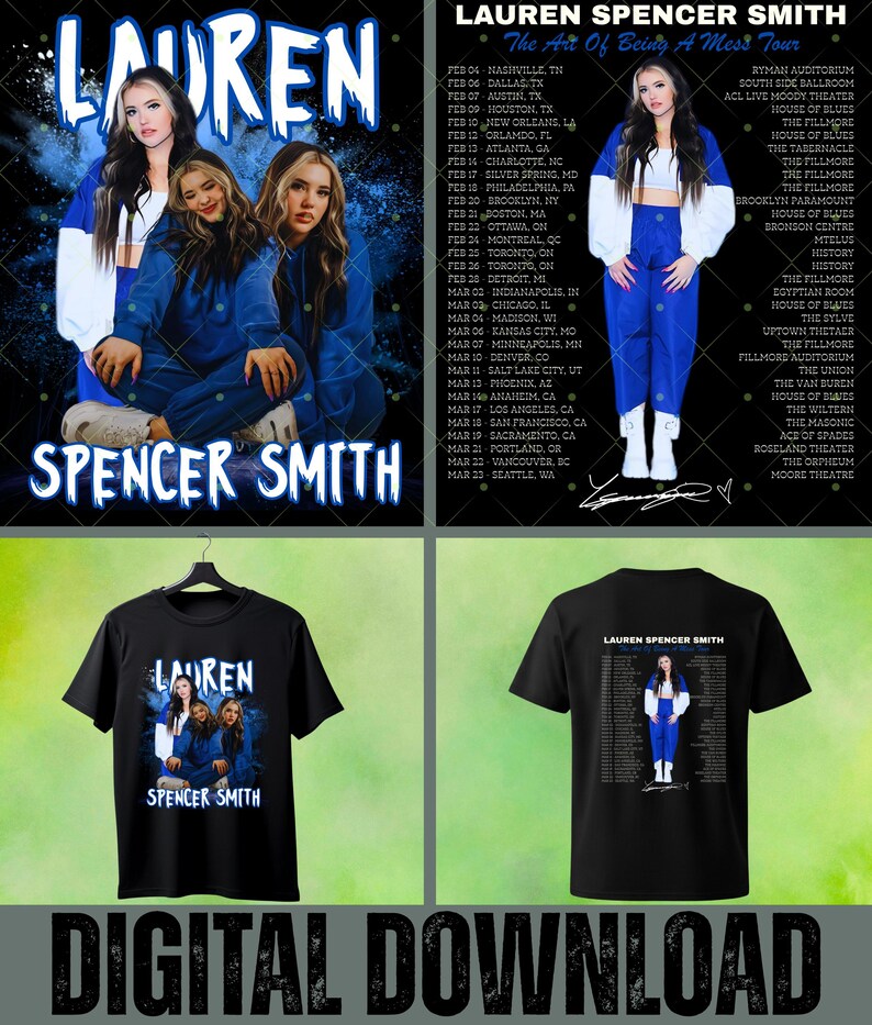 Lauren Spencer Smith PNG Files; Digital Download. PNG Ready Print to T ...