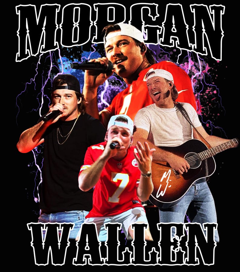 Morgan Wallen PNG Files; Digital Download. PNG Ready Print to T Shirt ...